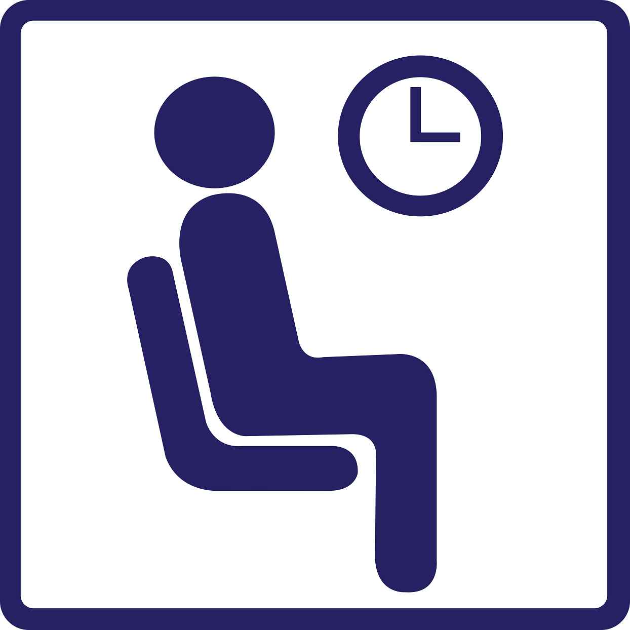 Building sticker pictograms "Waiting room" 5-30 cm LH-PIKTO4600-44 ...